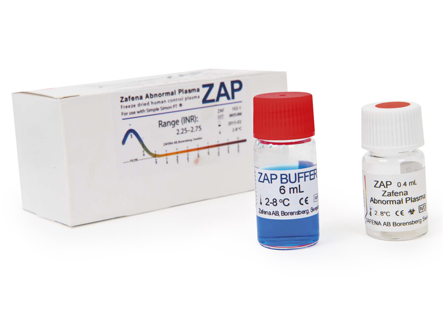 Zafena AB – ZAP – Zafena Abnormal Plasma – Quality control for PT INR